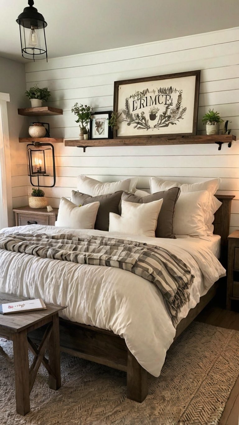 15 Cozy Farmhouse Bedroom Decor Ideas for a Rustic Touch