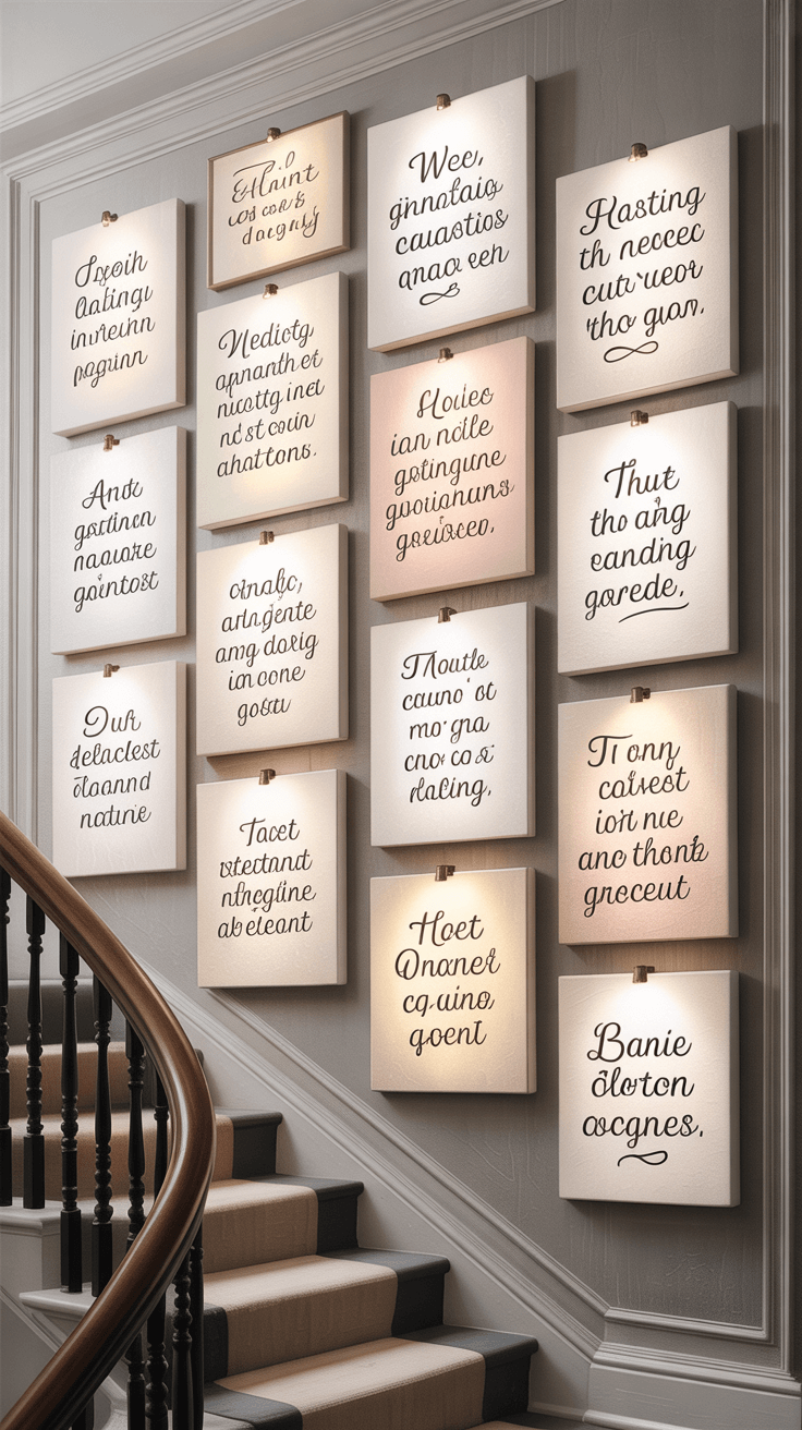 15 Stunning Staircase Wall Decor Ideas to Transform Your Home