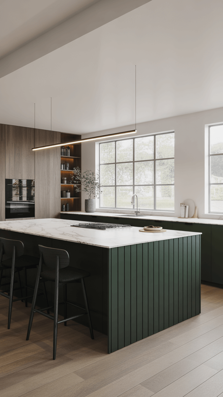 15 Stunning Green Kitchen Island Ideas for Modern Home Style