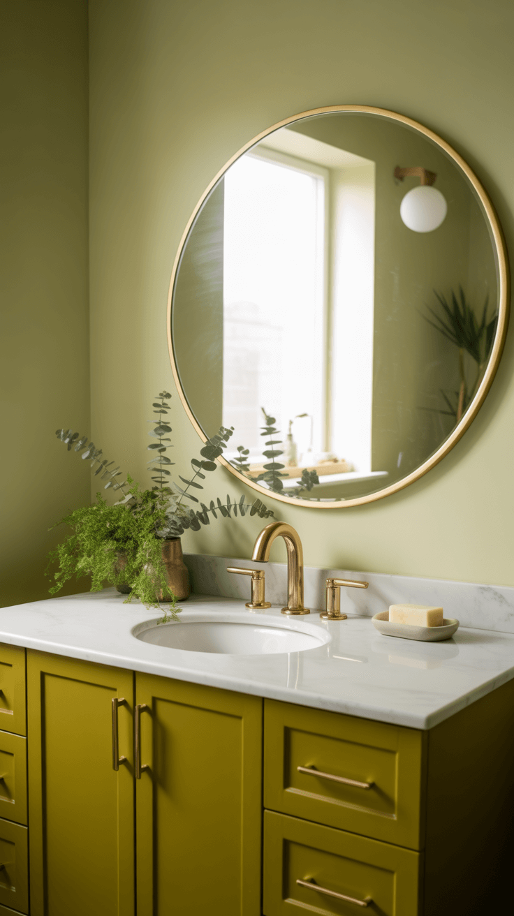 15 Olive Green Bathroom Ideas That Are Absolutely Everything Right Now
