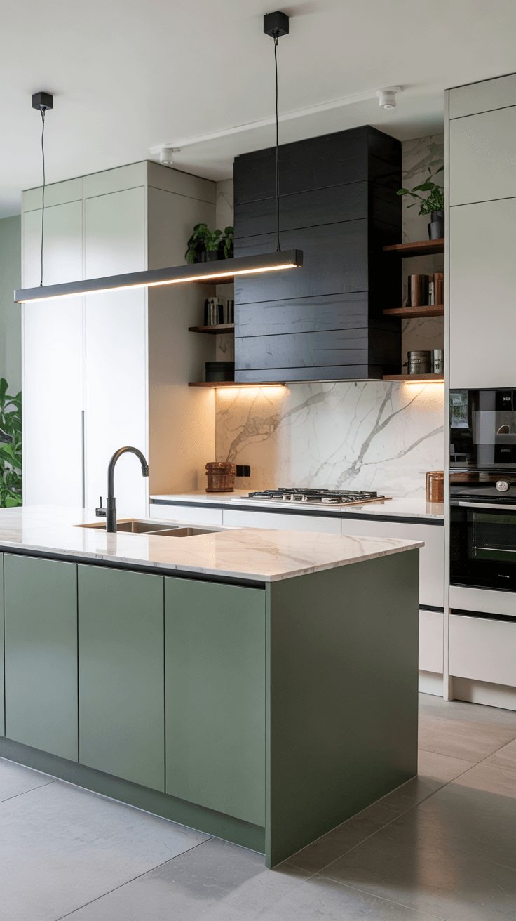 15 Stunning Green Kitchen Island Ideas for Modern Home Style