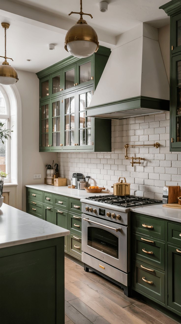15 Stunning Forest Green Kitchen Ideas for Stylish Home Inspiration