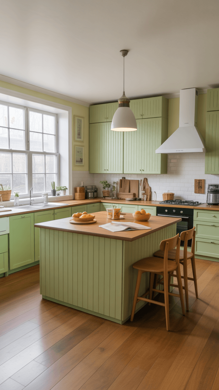 15 Stunning Green and Wood Kitchen Ideas for Cozy Modern Homes