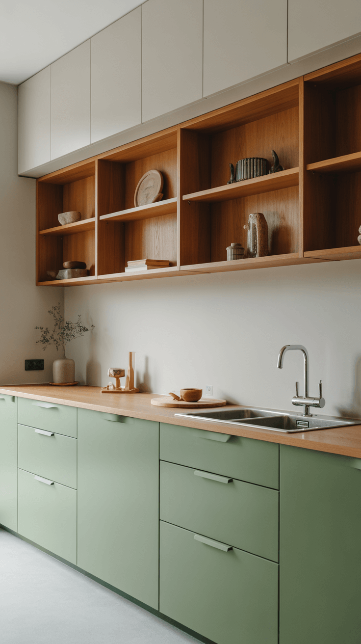 15 Stunning Green and Wood Kitchen Ideas for Cozy Modern Homes