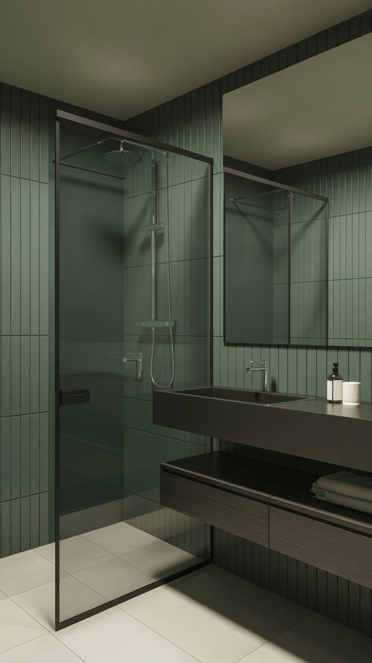 15 Forest Green Bathroom Ideas to Make Your Space Feel Like a Luxe ...