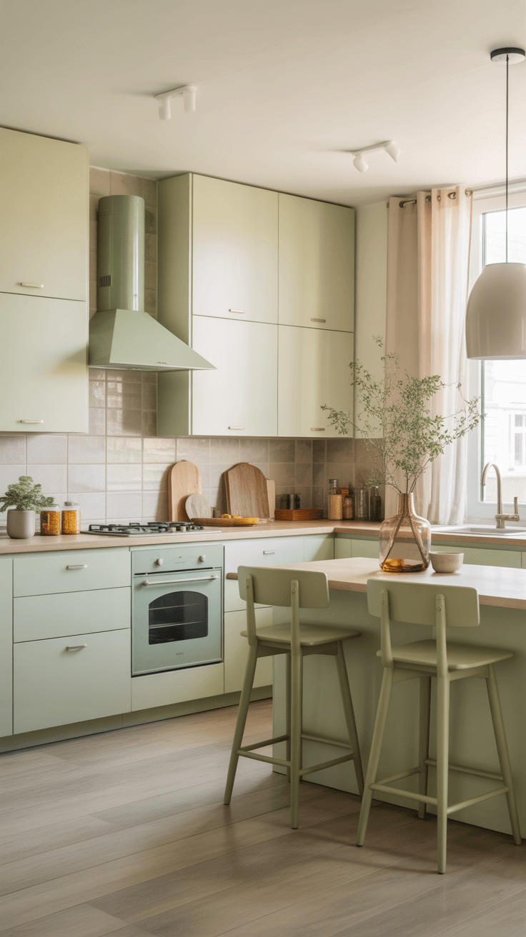 15 Beautiful Light Green Kitchen Ideas and Stylish Color Combos