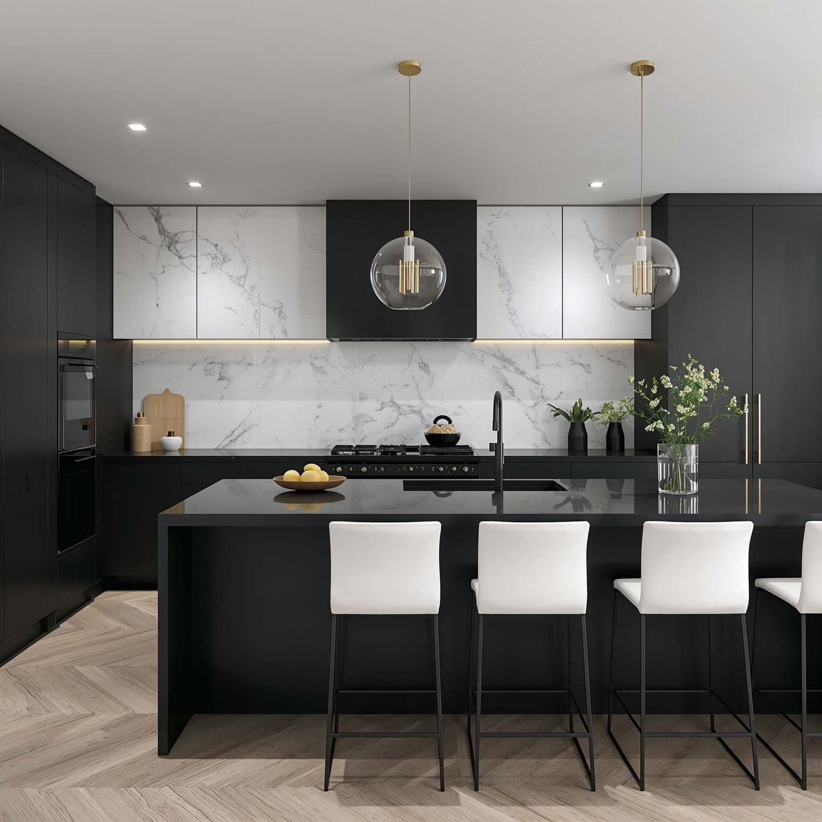 15 Stunning Black Countertops Kitchen Color Schemes Ideas for Style