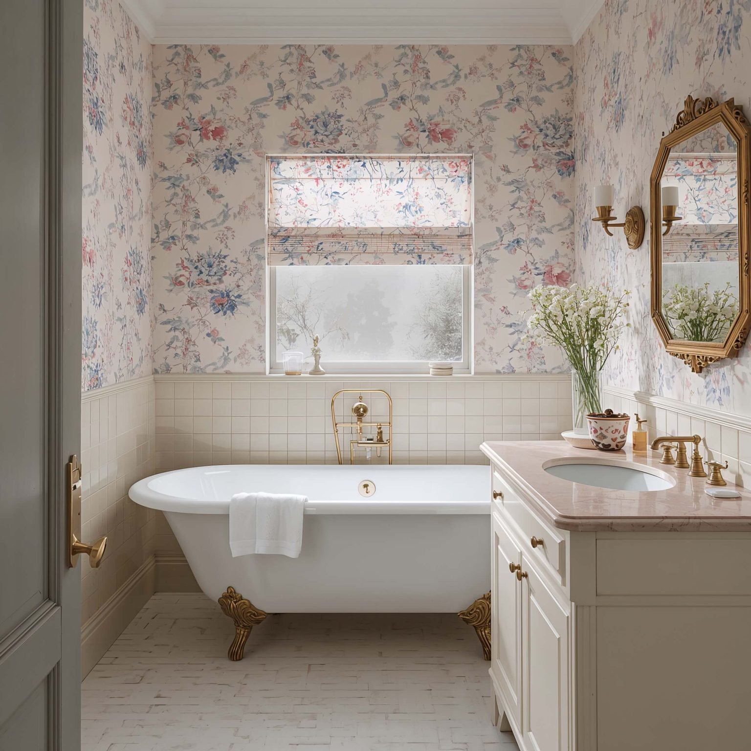 15 Stunning Small Bathroom Wallpaper Ideas for Stylish Spaces